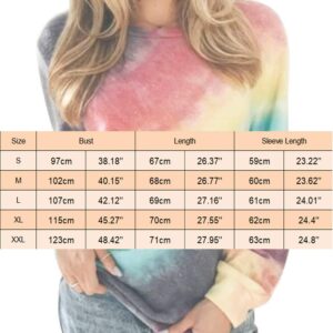 Famulily Oversized Sweatshirts For Women Cotton Crewneck Sweatshirt(Yellow,L)