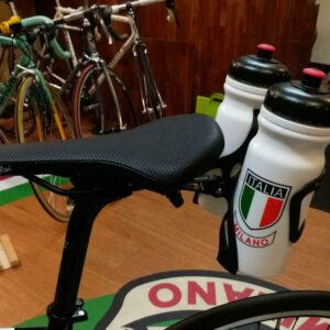 Stand Water Bottle Cage Holder of Saddle with 2 Bottles and 2 Cages Iron Man