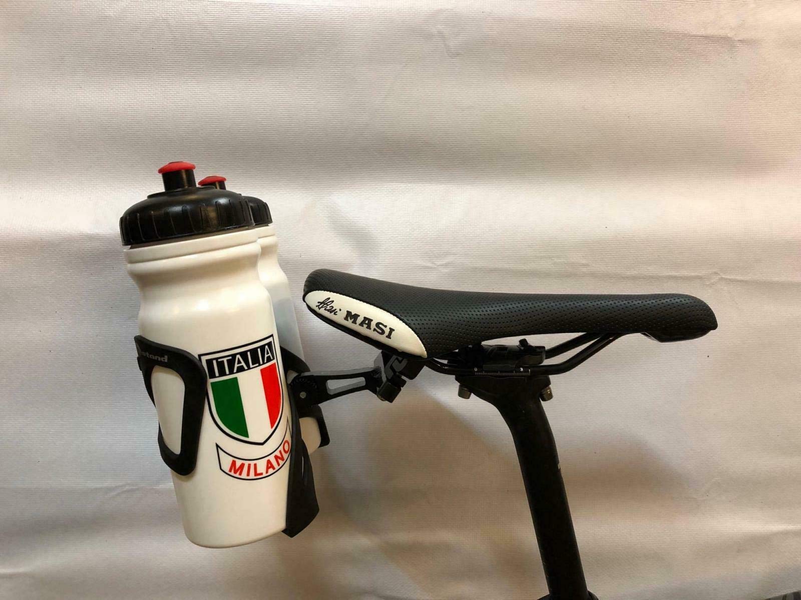 Stand Water Bottle Cage Holder of Saddle with 2 Bottles and 2 Cages Iron Man