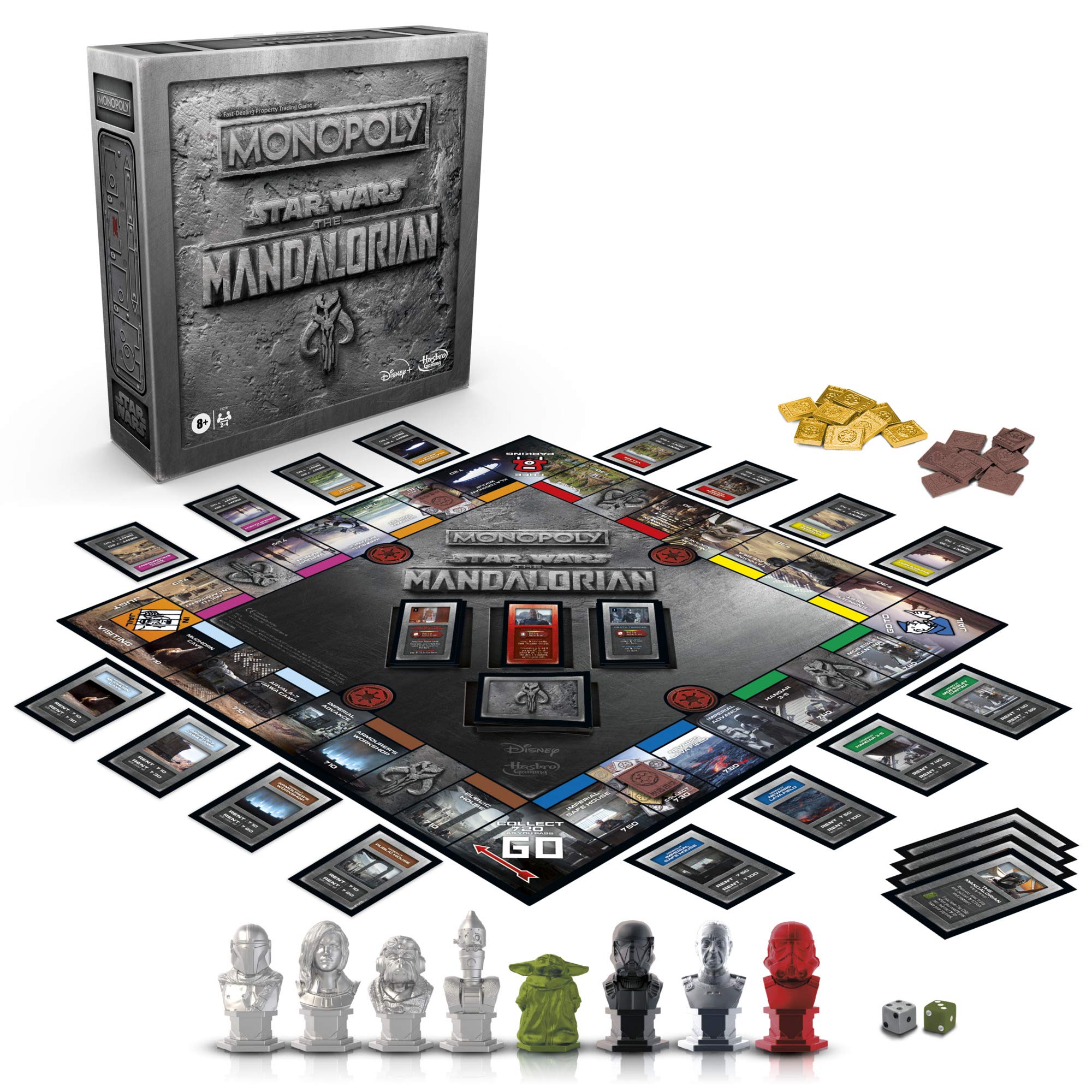 Monopoly: Star Wars The Mandalorian Edition Board Game, Protect The Child (Baby Yoda) from Imperial Enemies