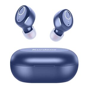 kurdene bluetooth wireless earbuds, s8 deep bass sound 38h playtime ipx8 waterproof earphones call clear with microphone in-ear bluetooth headphones comfortable for iphone, android