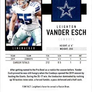 2020 Score #173 Leighton Vander Esch Dallas Cowboys NFL Football Card NM-MT