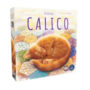 aeg & flatout games | calico - award winning board game for the whole family | from the creators of cascadia | easy to learn | quick to play | make quilts and attract cats! | ages 10 and up