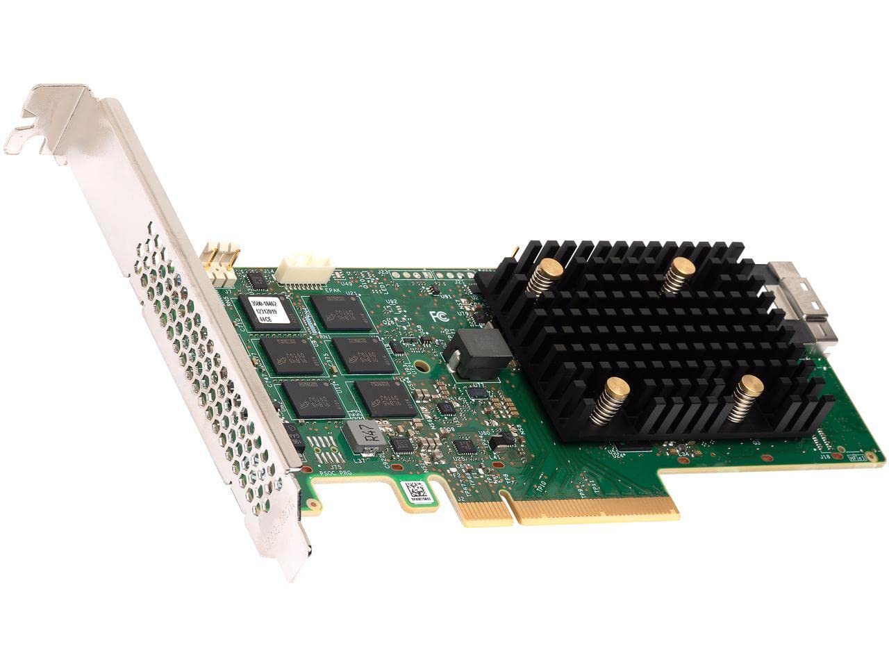 Broadcom MegaRAID 9560-8i - Contrôleur de stockage (RAID) - 8 Canal - SATA 6Gb/s/SAS 12Gb/s/PCIe 4.0 (NVMe) - RAID 0, 1, 5, 6, 10, 50, JBOD, 60 - PCIe 4.0 x8