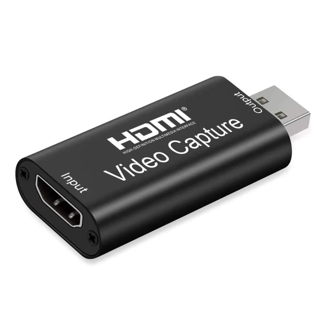 4K HDMI Video Capture Card, HDMI to USB2.0 Capture Card Full HD 1080P 30fps - Video Recording Via DSLR & Camcorder to Live Streaming Video Conference, Compatiable with Nintendo Switch, PS4, Xbox etc