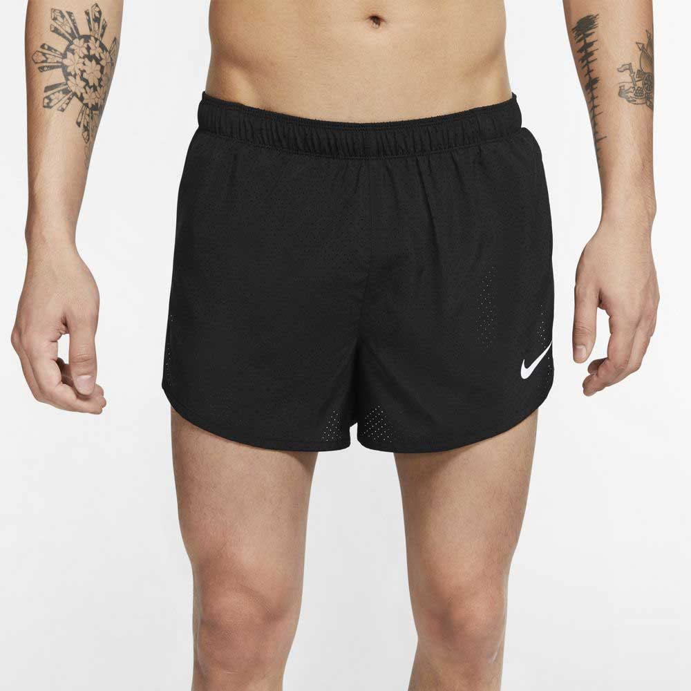 Nike Fast 4" Shorts Black/Reflective Silver MD 4