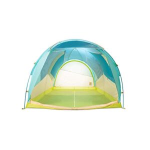 ust house party car camping tent with single layer design, heavy duty waterproof construction and storage pockets for backpacking, camping, hiking and breakdance parties - 6 person