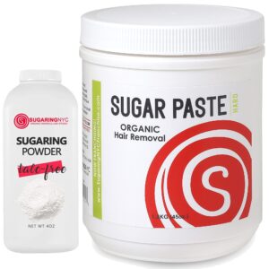 sugaring hair removal paste (hard) + sugaring nyc drying powder