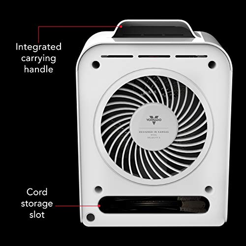 Vornado Velocity 5 Whole Room Space Heater with Auto Climate Control, Timer, and Safety Features, White, Large