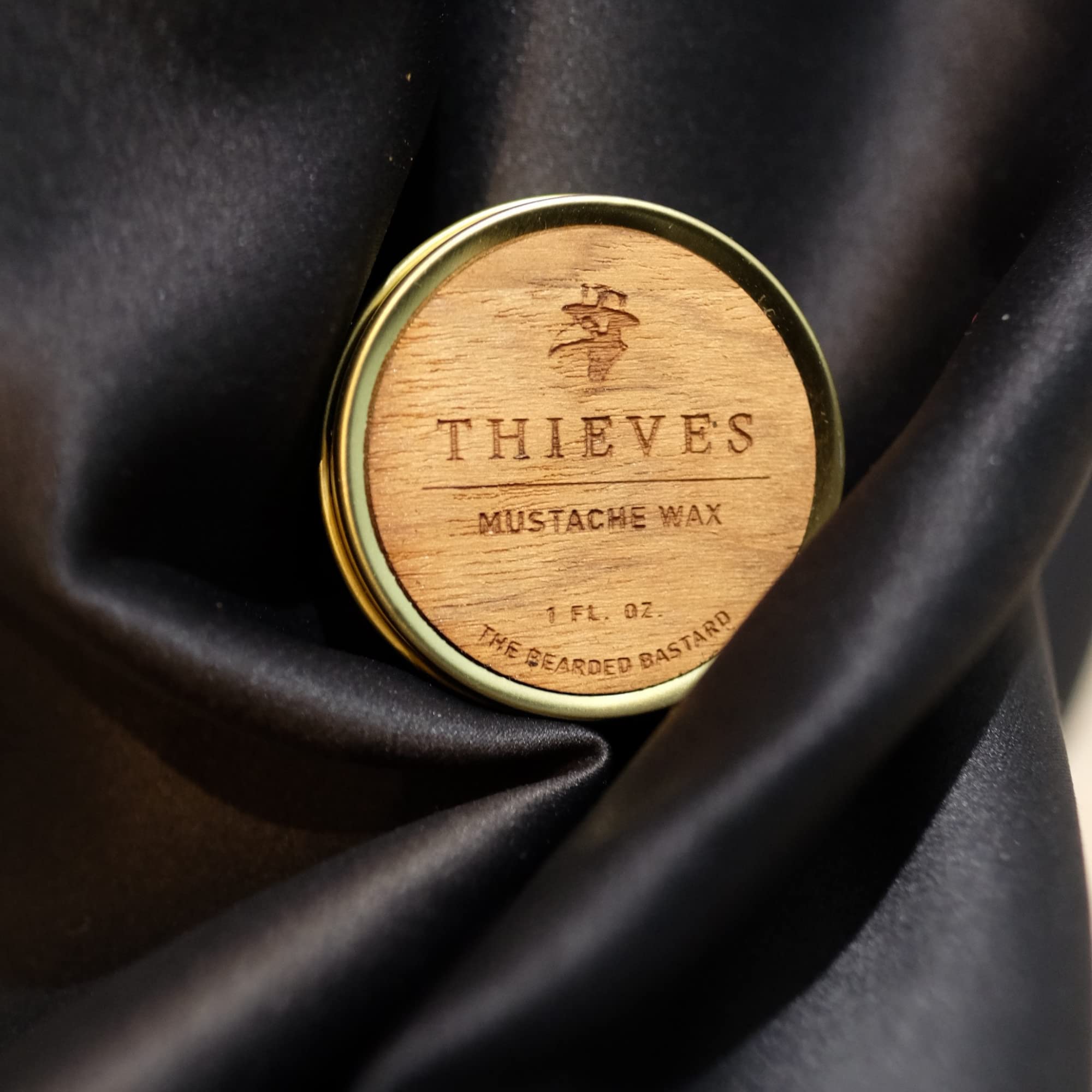 TBB Thieves Mustache Wax for Men | Tame & Style Your Mustache | Excellent Grooming, Excellnet Scent (1 Oz.)