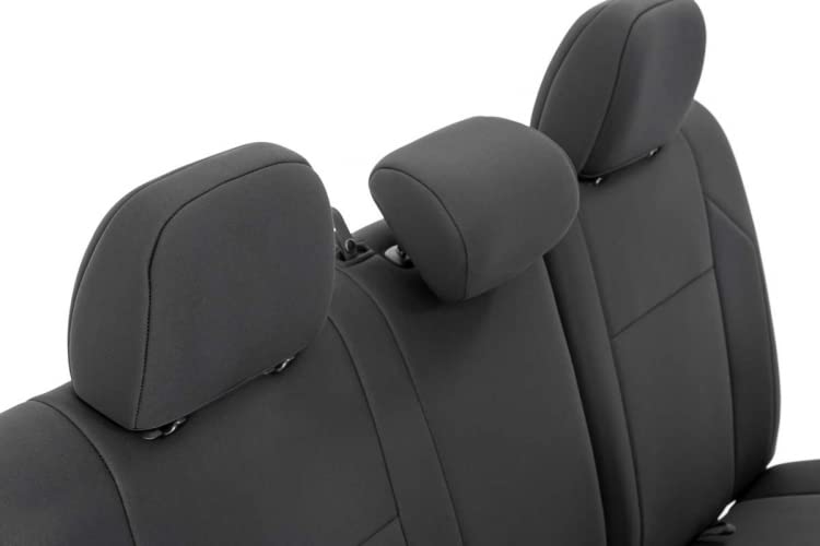 Rough Country Front & Rear Neoprene Seat Covers for 2016-2022 Tacoma - 91031, Black