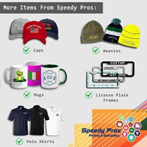 Speedy Pros Distressed Trucker Hat Fishing Hair Don't Care Embroidery Cotton for Men & Women Black Gray