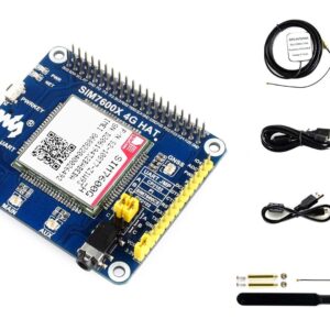 4G/3G/2G/GSM/GPRS/GNSS HAT Module for Raspberry Pi /4B/3B+3B/2B/Zero/Zero W/Zero WH/Jetson Nano Based on SIM7600G-H Support LTE CAT4 up to 150Mbps for Downlink Data Transfer,the Global Version