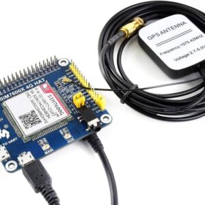 4G/3G/2G/GSM/GPRS/GNSS HAT Module for Raspberry Pi /4B/3B+3B/2B/Zero/Zero W/Zero WH/Jetson Nano Based on SIM7600G-H Support LTE CAT4 up to 150Mbps for Downlink Data Transfer,the Global Version