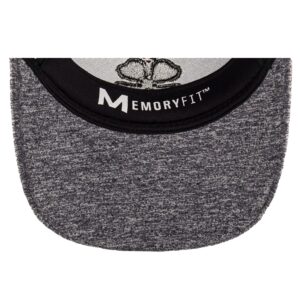 Black Clover Lucky Heather Mesh Grey Flex Cap, Black/Grey/Black Mesh (S/M)