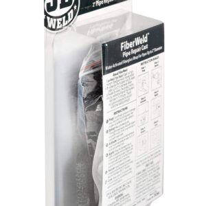 J-B Weld FiberWeld 2” Pipe Repair Cast 2x60 Inch - High Strength Adhesive Fiberglass Wrap - White (38260)