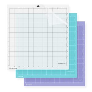 funnycut cutting mat for silhouette cameo 4/3/2/1 (lightgrip, standardgrip, stronggrip, 3 pack) 12x12 inch cutting mat for silhouette cameo accessories