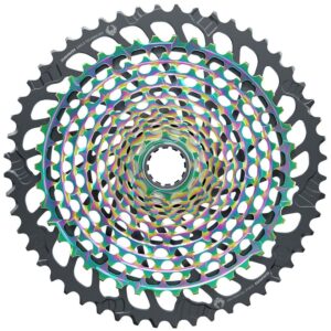 sram xx1 eagle xg-1299 cassette - 12-speed, 10-52t, rainbow, for xd driver body