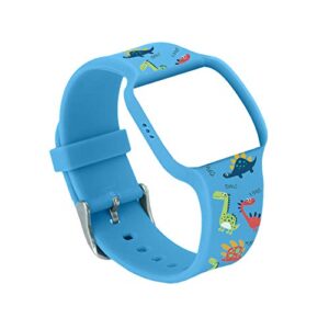 athena futures dinosaur pattern blue colored watch band for use potty training watch