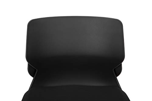 HON Basyx Contempo Guest Stool, 2 Pack, Black/Black