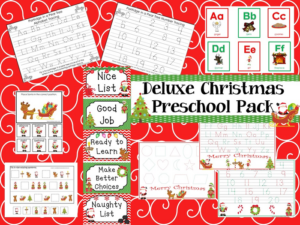 deluxe printable christmas literacy and math curriculum pack