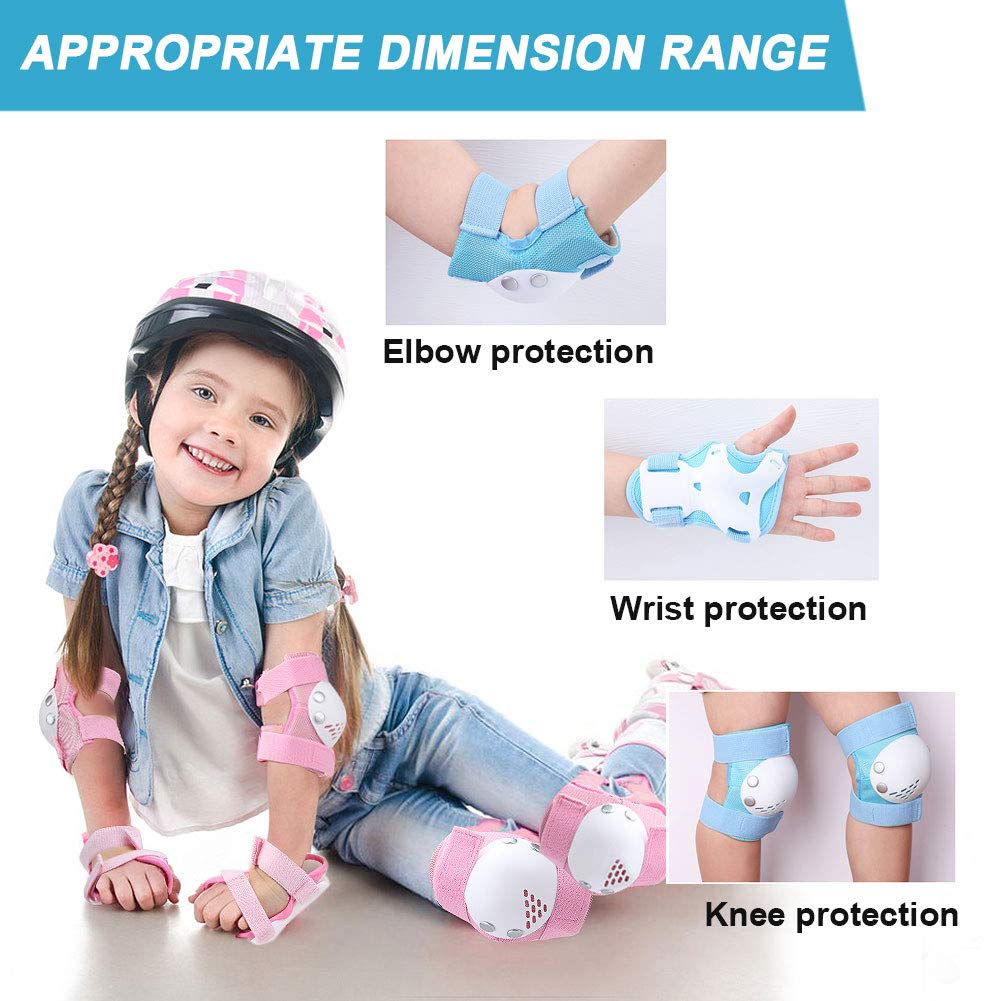 ArgoHome Kids Protective Gear Knee Pads Elbow Pads for Kids, Toddler Knee Pads and Elbow Pads Set Wrist Guards for Roller Skate Biking, Riding, Cycling Skating Scooter