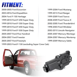 LCWRGS Power Door Lock Actuator Front Rear Driver & Passenger Side Replacement for Ford Excursion Expedition F150 F250 F350 F450 Ranger Taurus Mazda B2300 B2500 B3000 B4000 Mercury, 746-148 746-149