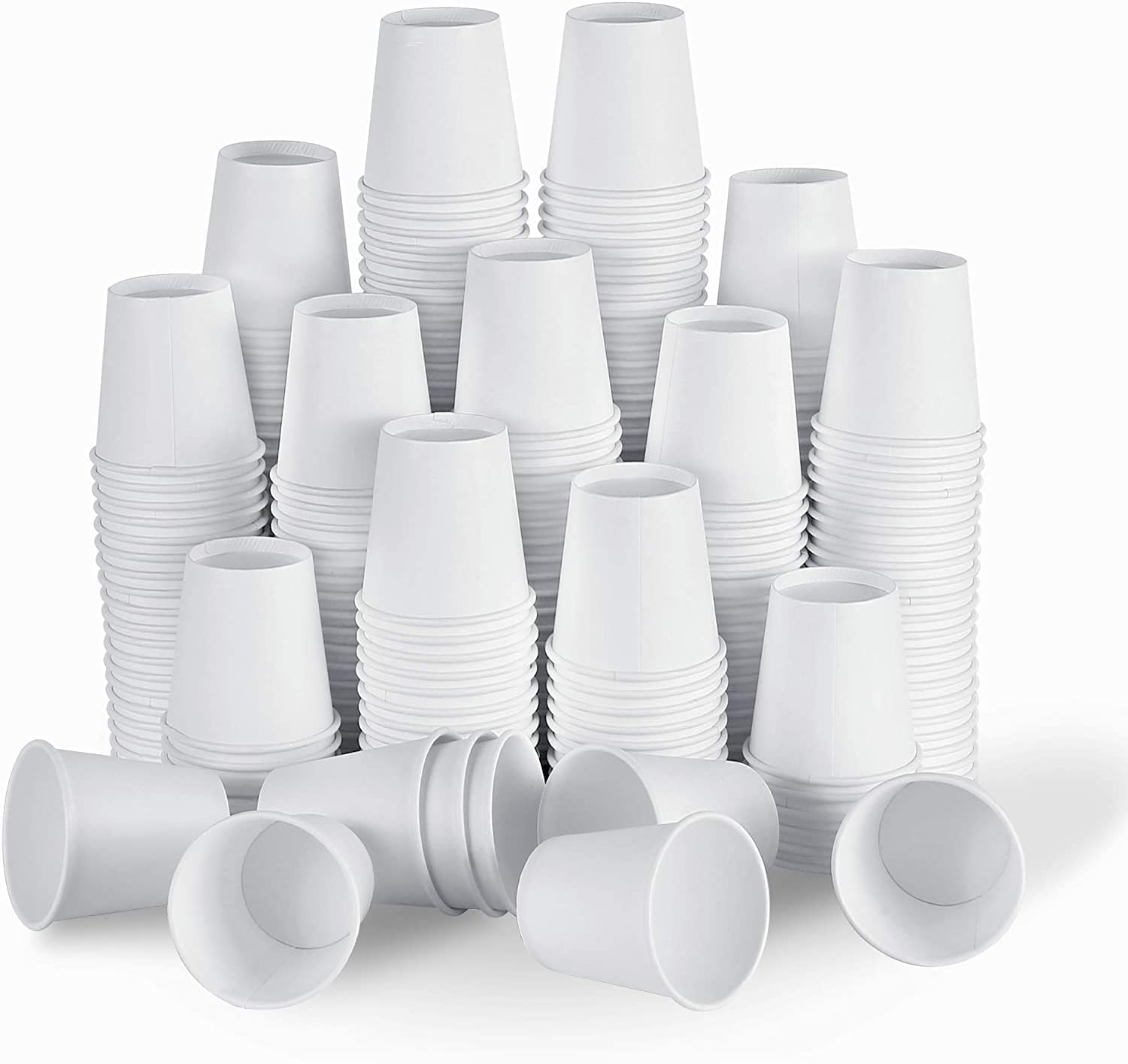 [300 Count - 2 oz] Small Paper Cups, Mouthwash Cups Bathroom Cups Mini Cups Small Disposable Cups