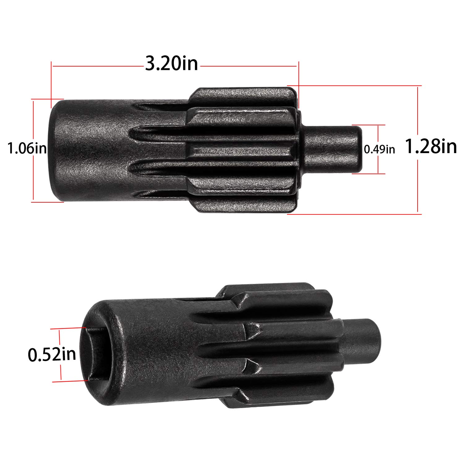 Yoursme Engine Barring/Turning Tool for Paccar MX13 Engines Kenworth T880 Truck and Peterbilt Replaces 1453158PE 1453158 1/2" Drive Flywheel Crank Turning Tool