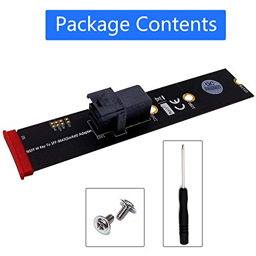 Mini Pcie to Pcie Adapter M.2 Module with Mini-SAS HD (SFF-8643) 36-Pin Connector for U.2 (SFF-8639) NVMe SSD (Upward miniSAS) - Support Intel 750 2.5-inch U.2 SFF SSD