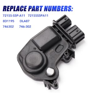 Door Lock Actuator Front Driver Side Replacement for 2003-2007 Honda Accord Civic CR-V Element Odyssey Pilot, 2002-2006 Acura RSX, 72155-S5P-A11,72155S5PA11