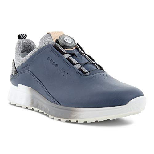 ECCO Men's S-Three BOA Gore-TEX Waterproof Hybrid Golf Shoe, Ombre/White, 9-9.5