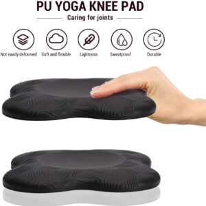 Zealtop Yoga Knee Pad Cushion Extra Thick for Knees Elbows Wrist Hands Head Foam Yoga Pilates Work Out Kneeling pad (Lake Blue 2packs)