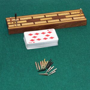 Mudder 40 Pieces Metal Cribbage Pegs Giant Cribbage Pegs Cribbage Pins for Friends and Family Traditional Cribbage Board Game Fit 1/8 Holes, 4 Colors