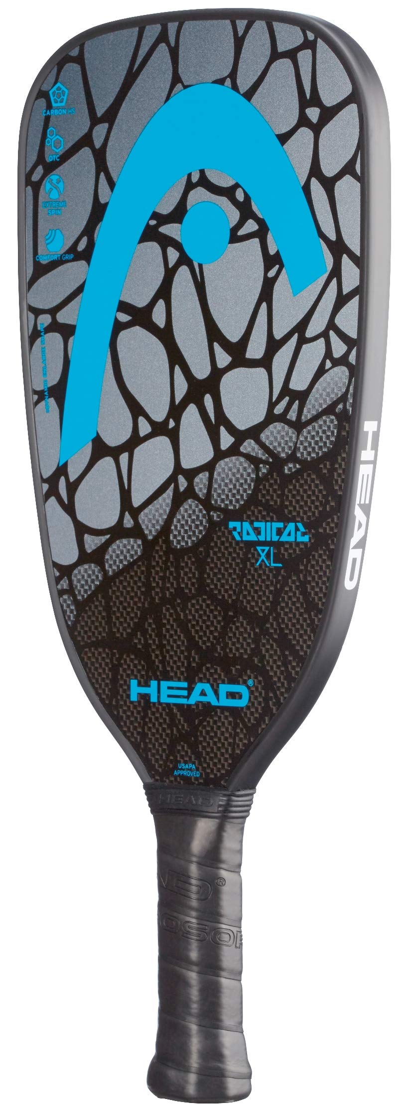 HEAD Graphite Pickleball Paddle - Radical XL Lightweight Paddle w/Honeycomb Polymer Core & Comfort Grip