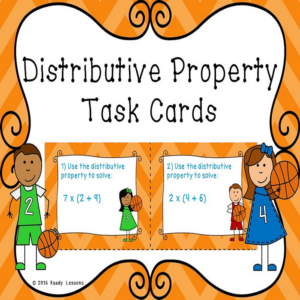 distributive property task cards