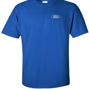 Fair Game Ford Trucks White Square Logo T-Shirt F&B Adult Unisex-Royal Blue-XL