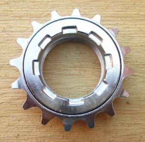 bmx ruby 1/8" or 3/32 single speed bike gear silver bmx 16t