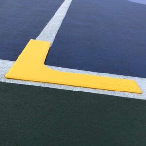 Eco Walker Court Line Marker Set Create Your Own Pickleball Mini Tennis Court (Blue-Yellow)