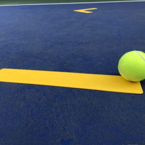 Eco Walker Court Line Marker Set Create Your Own Pickleball Mini Tennis Court (Blue-Yellow)