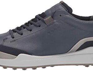 ECCO Men's Biom Hybrid Hydromax Water-Resistant Golf Shoe, Ombre/Buffed Silver/Night Sky, 9-9.5