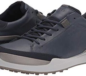 ECCO Men's Biom Hybrid Hydromax Water-Resistant Golf Shoe, Ombre/Buffed Silver/Night Sky, 9-9.5