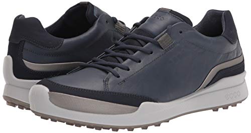 ECCO Men's Biom Hybrid Hydromax Water-Resistant Golf Shoe, Ombre/Buffed Silver/Night Sky, 9-9.5