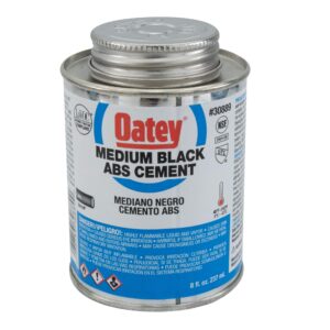 recpro medium black abs cement 8 fl. oz. | rv plumbing | solvent cement