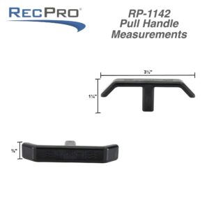 RecPro RV Waste Valve Handle Replacement | Replacement Handle for Waste Valve Extension Rod | Black