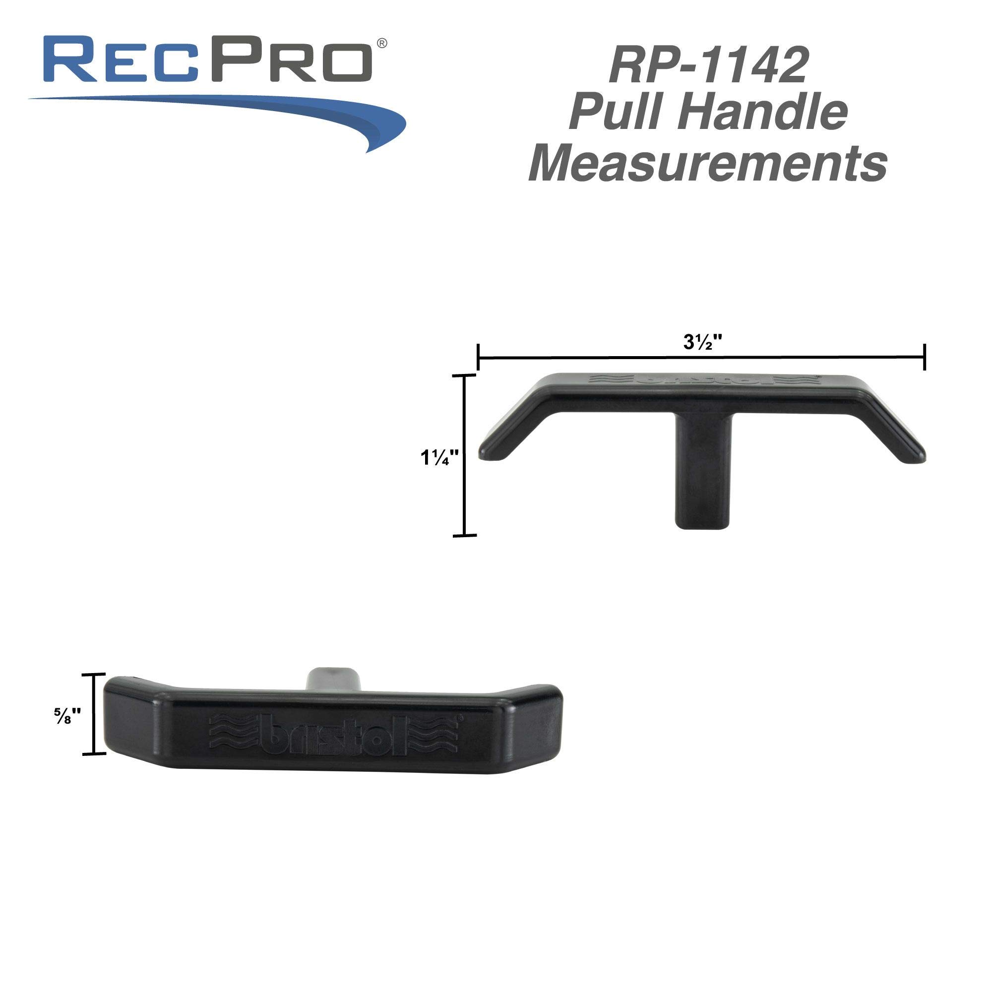 RecPro RV Waste Valve Handle Replacement | Replacement Handle for Waste Valve Extension Rod | Black