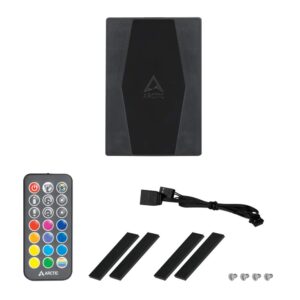 ARCTIC A-RGB Controller - Remote Controlled Illumination Fan Hub with Motherboard Sync - Black