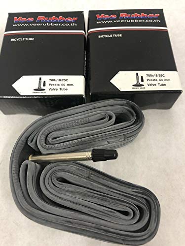 Two (2) 700x18C 700x25CNew Bicycle Inner Tubes Presets 60mm Fixie Road Bike