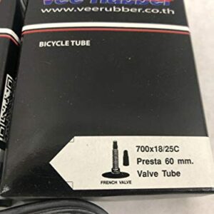 Two (2) 700x18C 700x25CNew Bicycle Inner Tubes Presets 60mm Fixie Road Bike