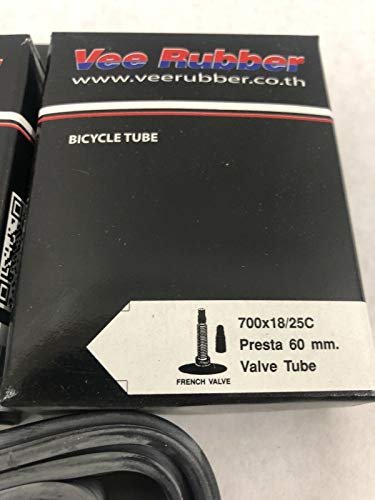 Two (2) 700x18C 700x25CNew Bicycle Inner Tubes Presets 60mm Fixie Road Bike